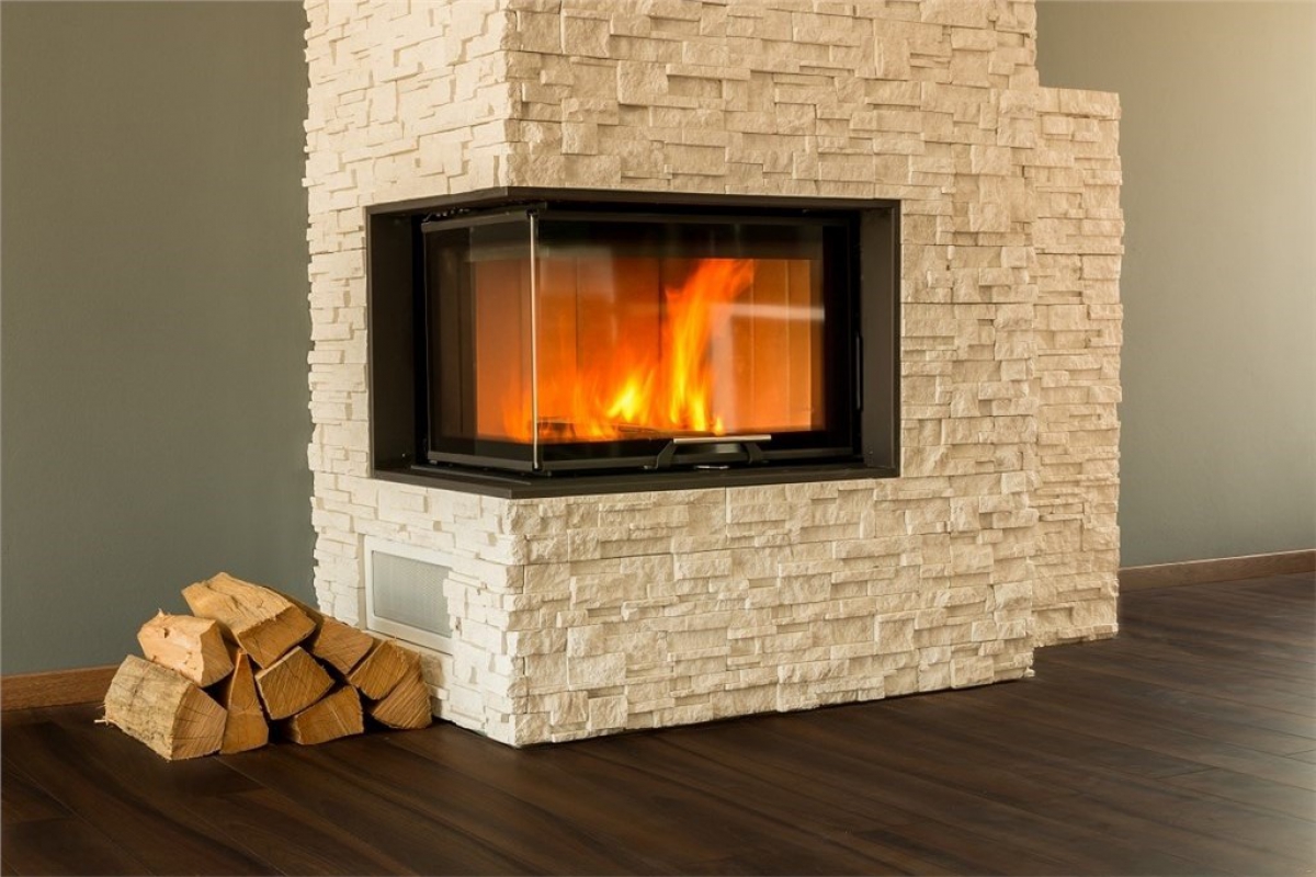 Romotop ANGLE R/L 2g L 66.44.44.01 - design fireplace insert with ...